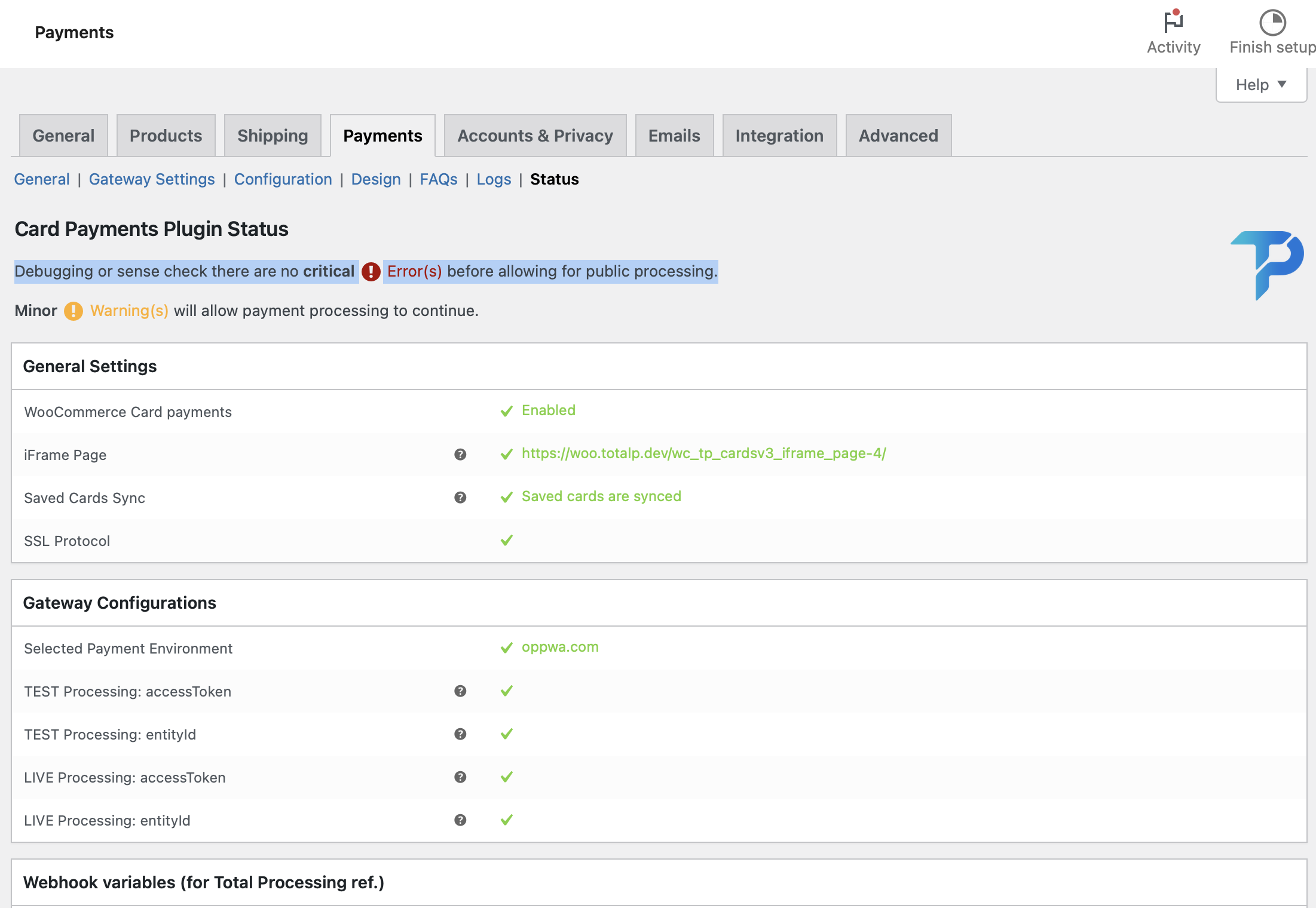 Installation – Total Processing